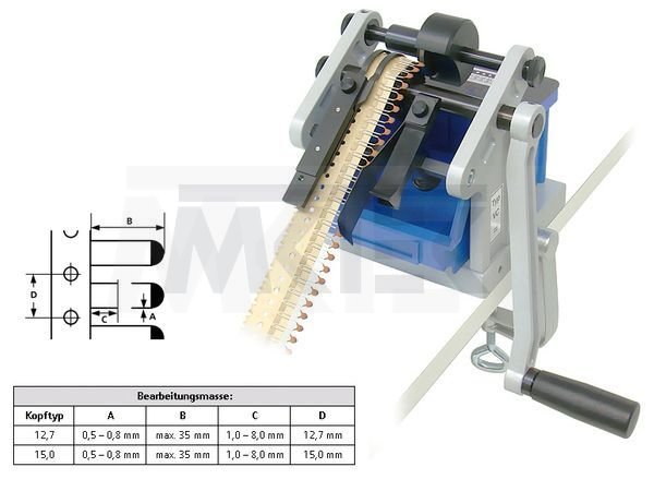 Zariadenie VARIOCUT 12,7 mm na strihanie radiálnych súčiastok :: MK TEK ...