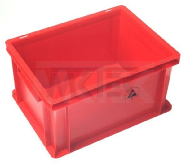 ESD prepravka IDP 400x300x320 červená :: MK TEK - dodávateľ pre priemyselnú výrobu